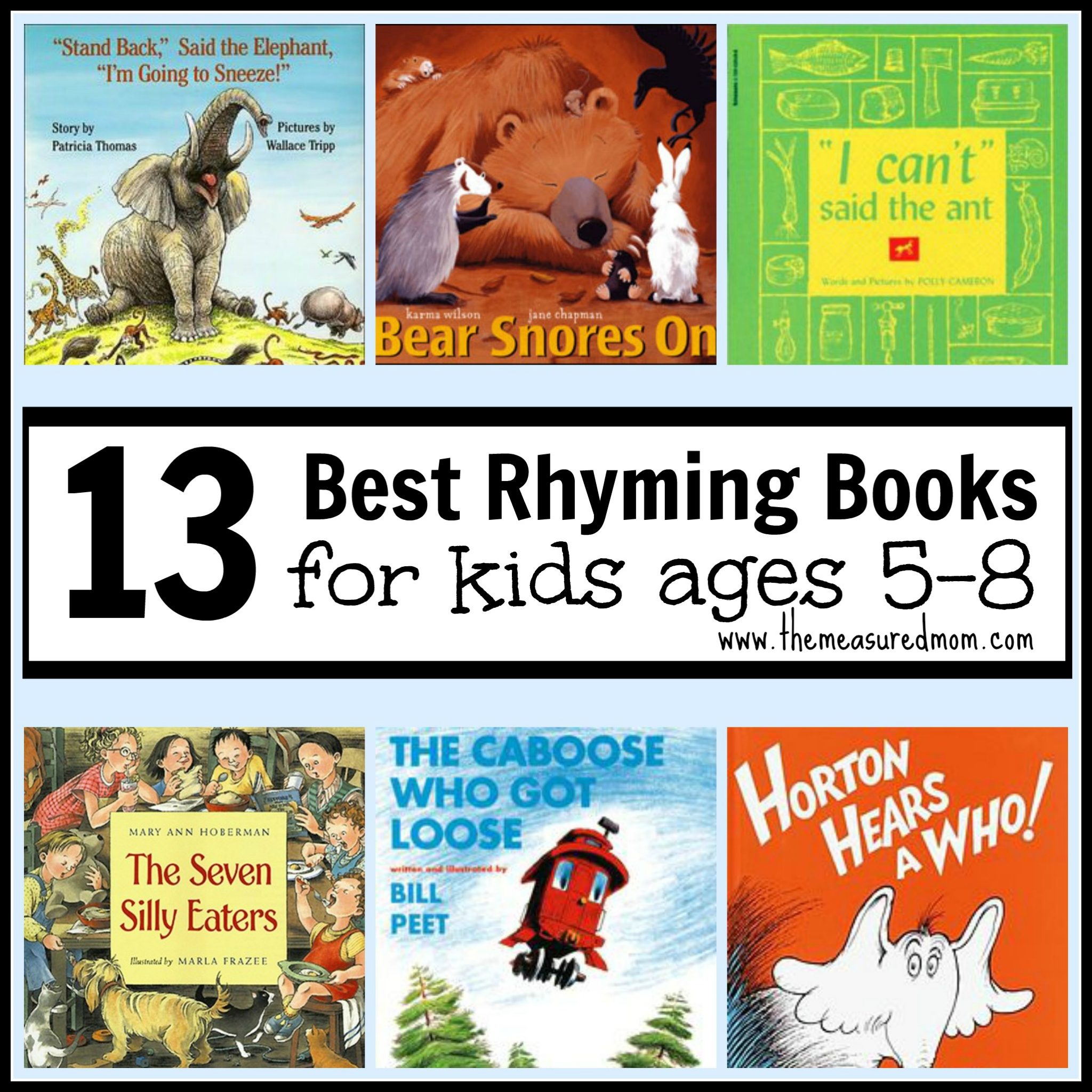 Best Rhyming Books for Kids Ages 5-8 - The Measured Mom