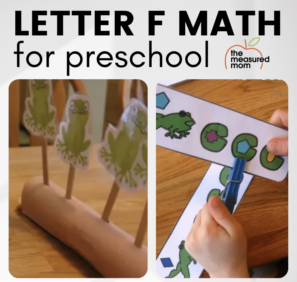 Letter F Math Activities - The Measured Mom