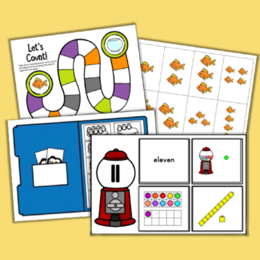 Printable Counting Activity for Preschoolers: Spring Tulips Count ...