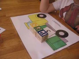 Dump truck counting mat - The Measured Mom