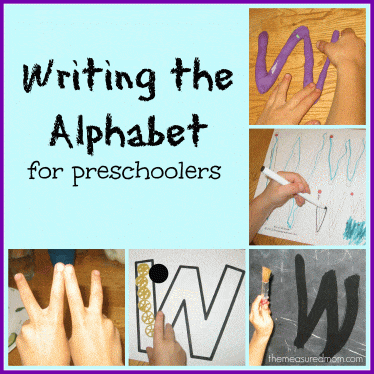 Writing the Alphabet for Preschoolers: the letter W - The Measured Mom