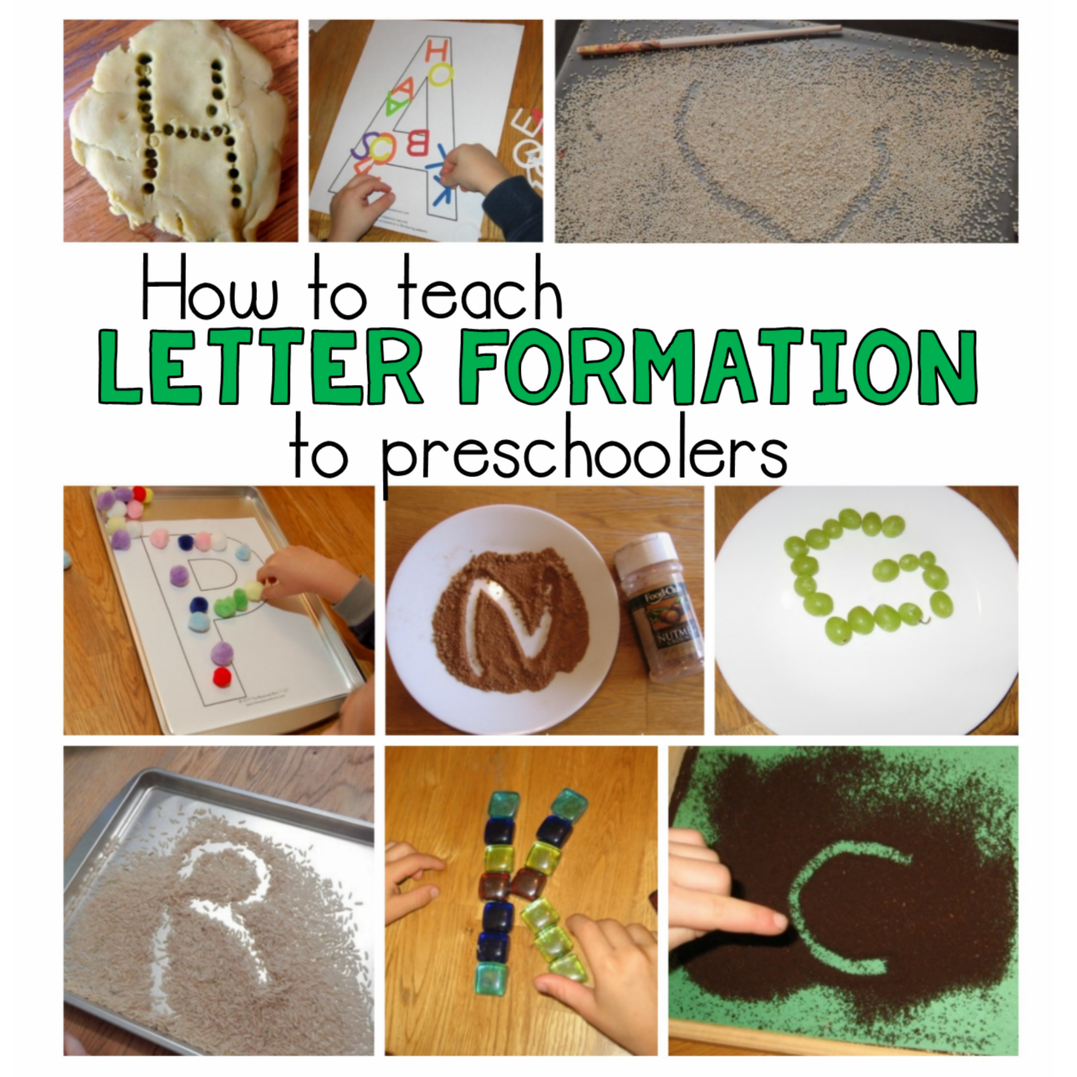 Letter formation activities from A-Z - The Measured Mom