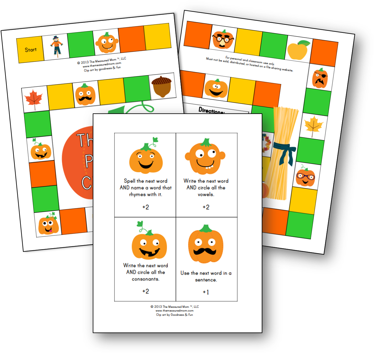 Fall spelling game for any word list - The Measured Mom