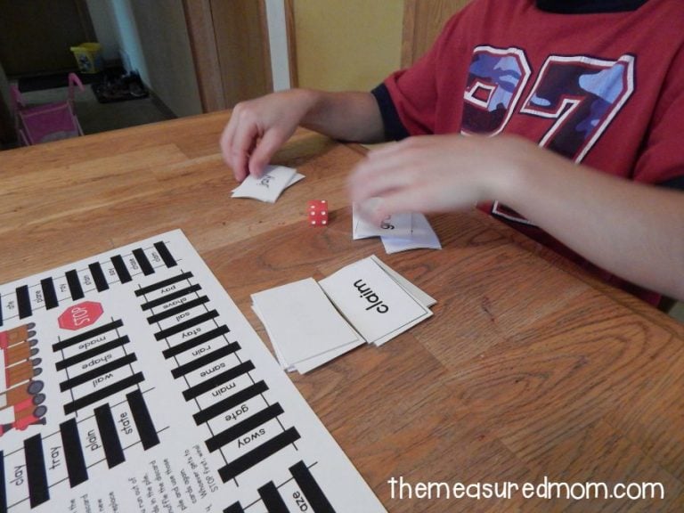 Long a spelling game: a-e, ai, ay - The Measured Mom