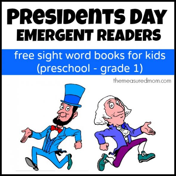 Sight word books set 17: Presidents Day - The Measured Mom