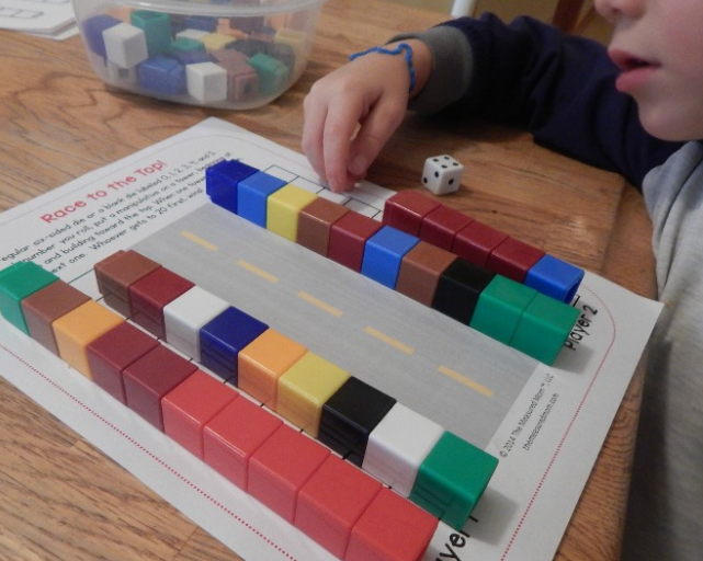 Race to 20 math game - The Measured Mom