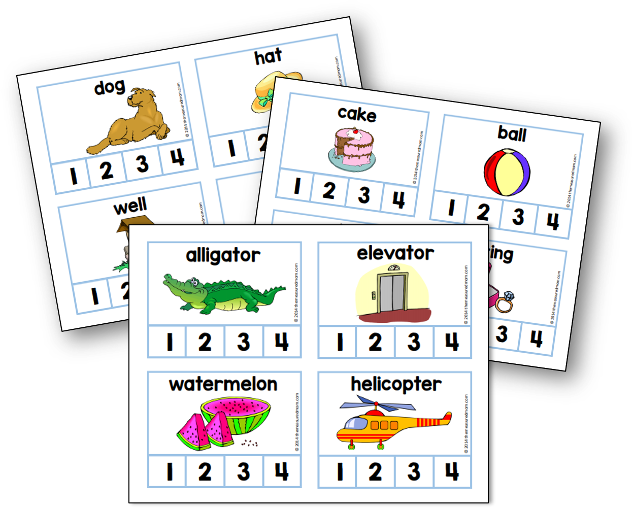 Syllable clip cards - The Measured Mom