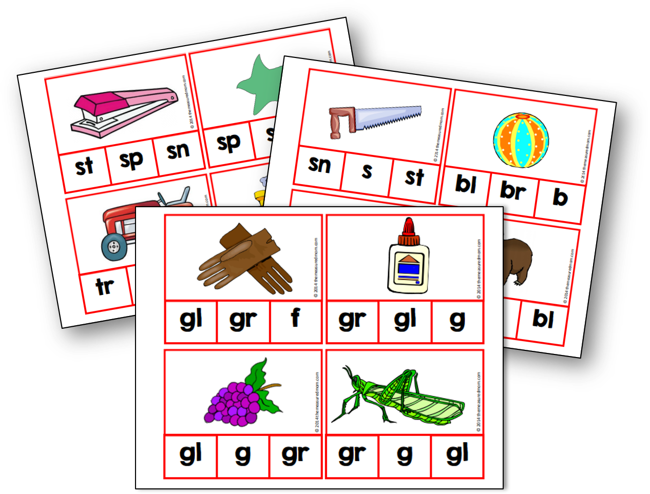 Beginning blend clip cards - The Measured Mom