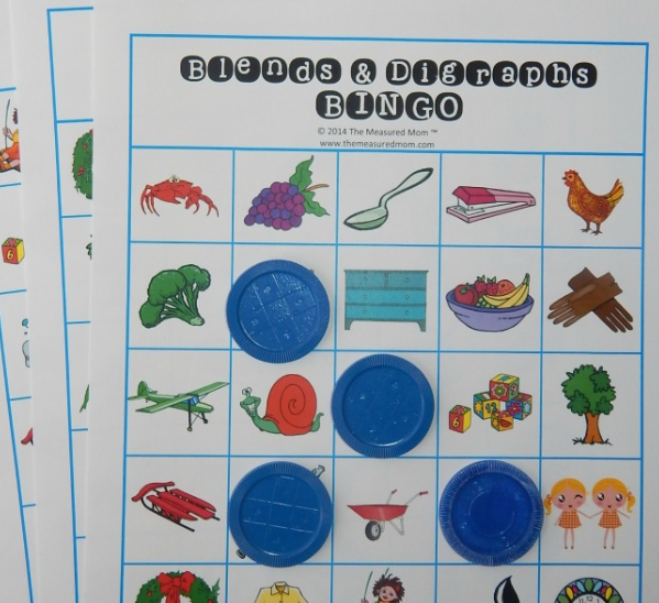 Blend & digraph bingo - The Measured Mom