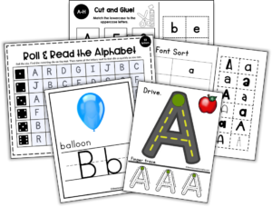Alphabet action cards - The Measured Mom