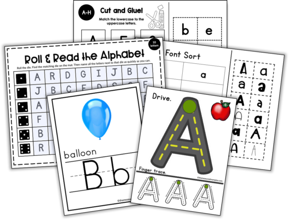 Alphabet action cards - The Measured Mom