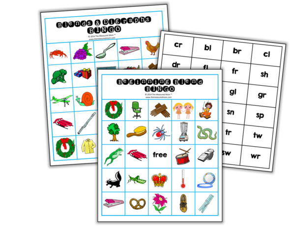 Blend & digraph bingo - The Measured Mom