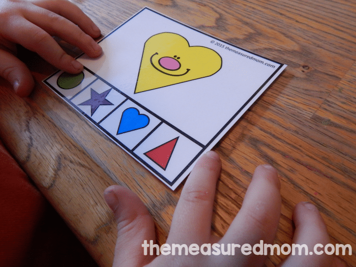 Shape clip cards - The Measured Mom