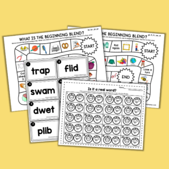 6 beginning blends games - The Measured Mom