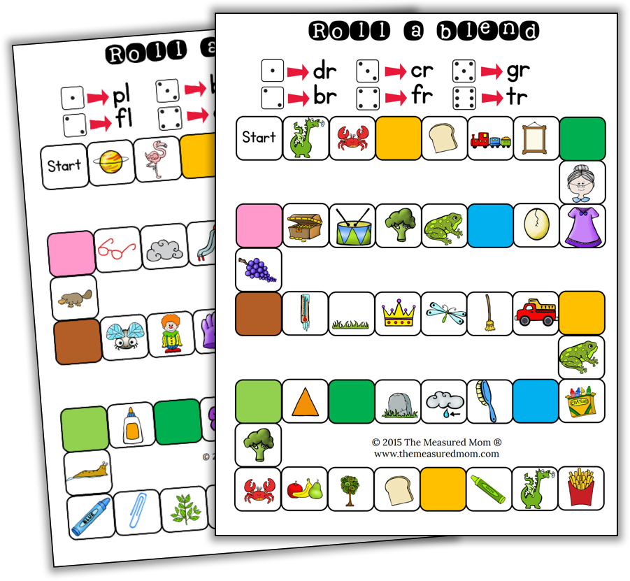 6 beginning blends games - The Measured Mom