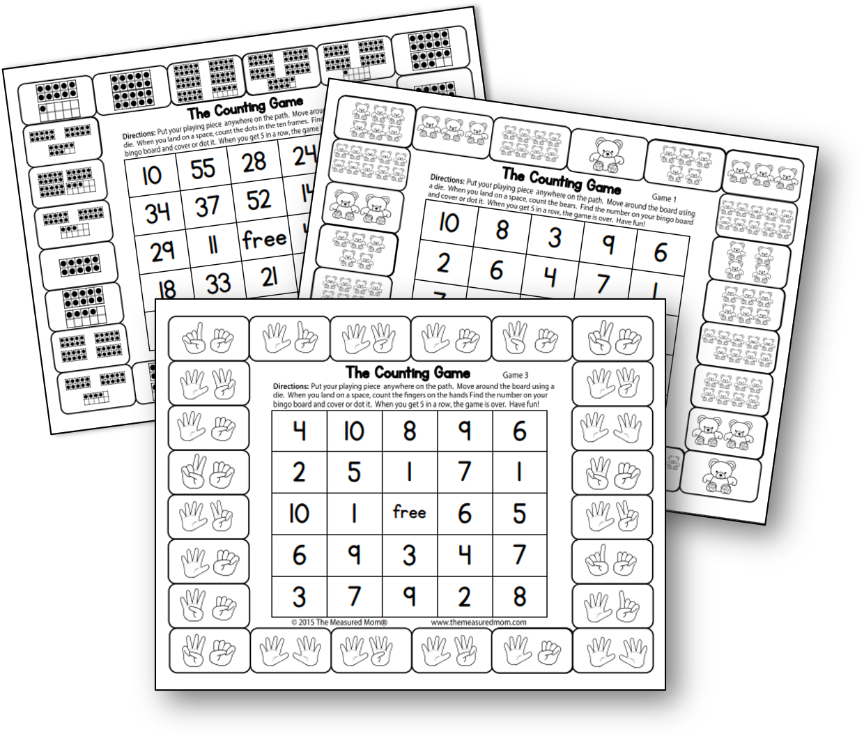 Counting games for K-2 - The Measured Mom
