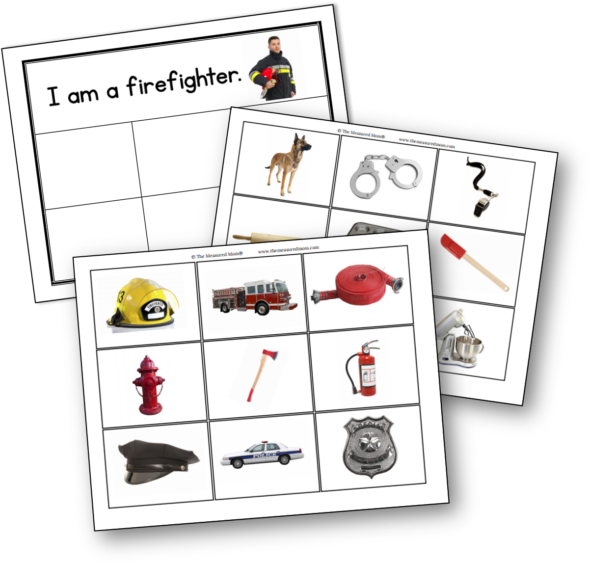 Community helper sorting mats - The Measured Mom