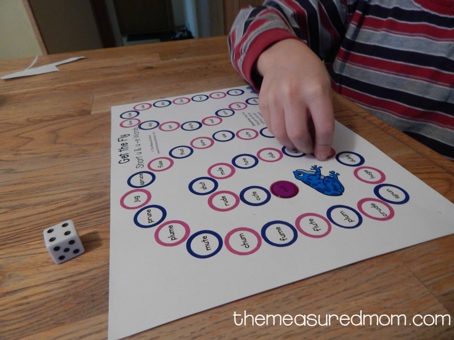 Follow the path game for u-e words - The Measured Mom