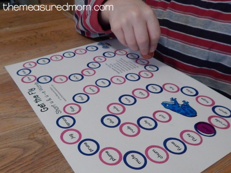 Follow the path game for u-e words - The Measured Mom