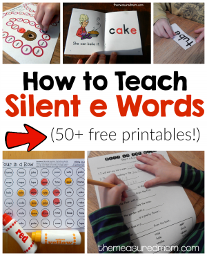 How to teach silent e words - The Measured Mom