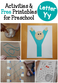 Letter Y Activities for preschool - The Measured Mom