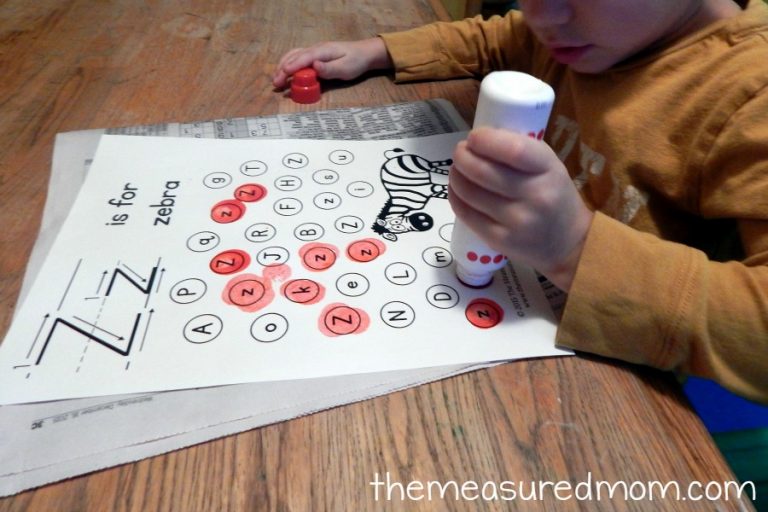 Letter Z Activities for preschoolers - The Measured Mom