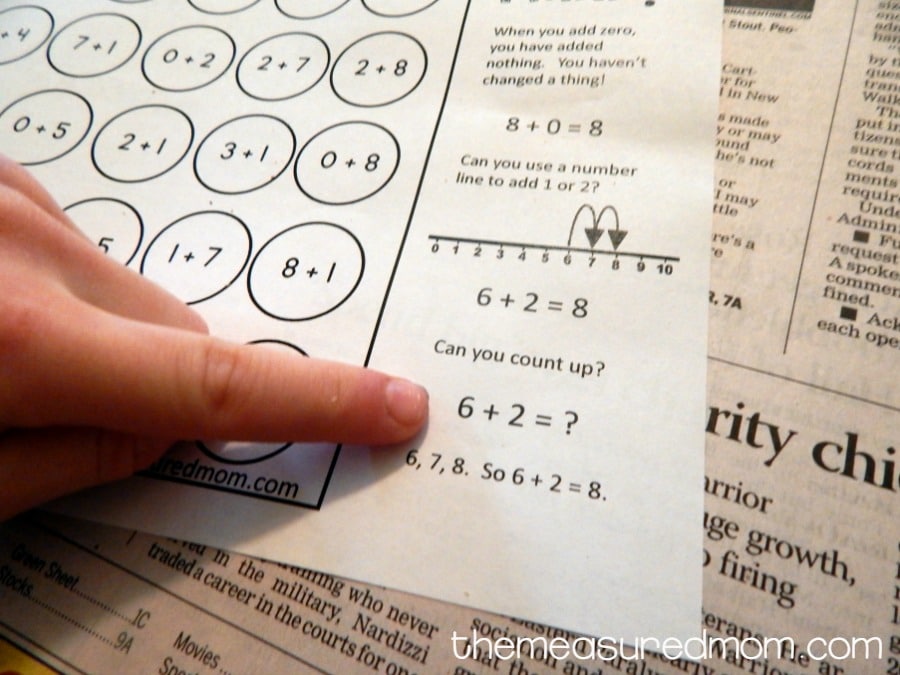 Addition fact strategy games - The Measured Mom