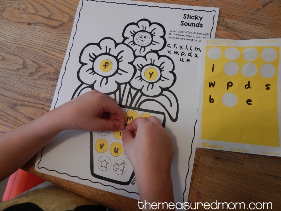 Spring beginning sounds activity - The Measured Mom