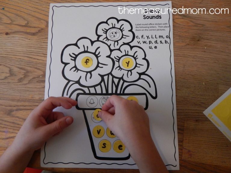 Spring beginning sounds activity - The Measured Mom