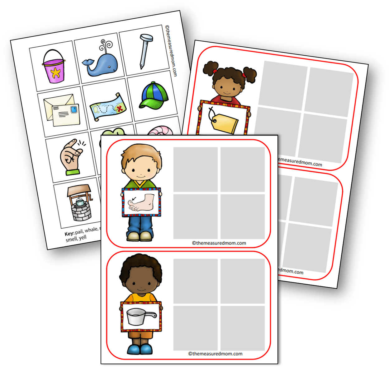 14 rhyming words sorting mats - The Measured Mom