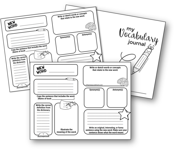 Vocabulary journal - The Measured Mom