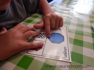 Shapes in everyday objects clip cards - The Measured Mom