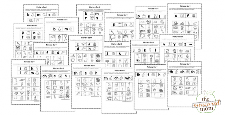 Beginning sound picture sorts - The Measured Mom