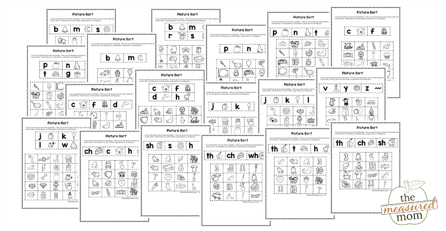 Beginning sound picture sorts - The Measured Mom