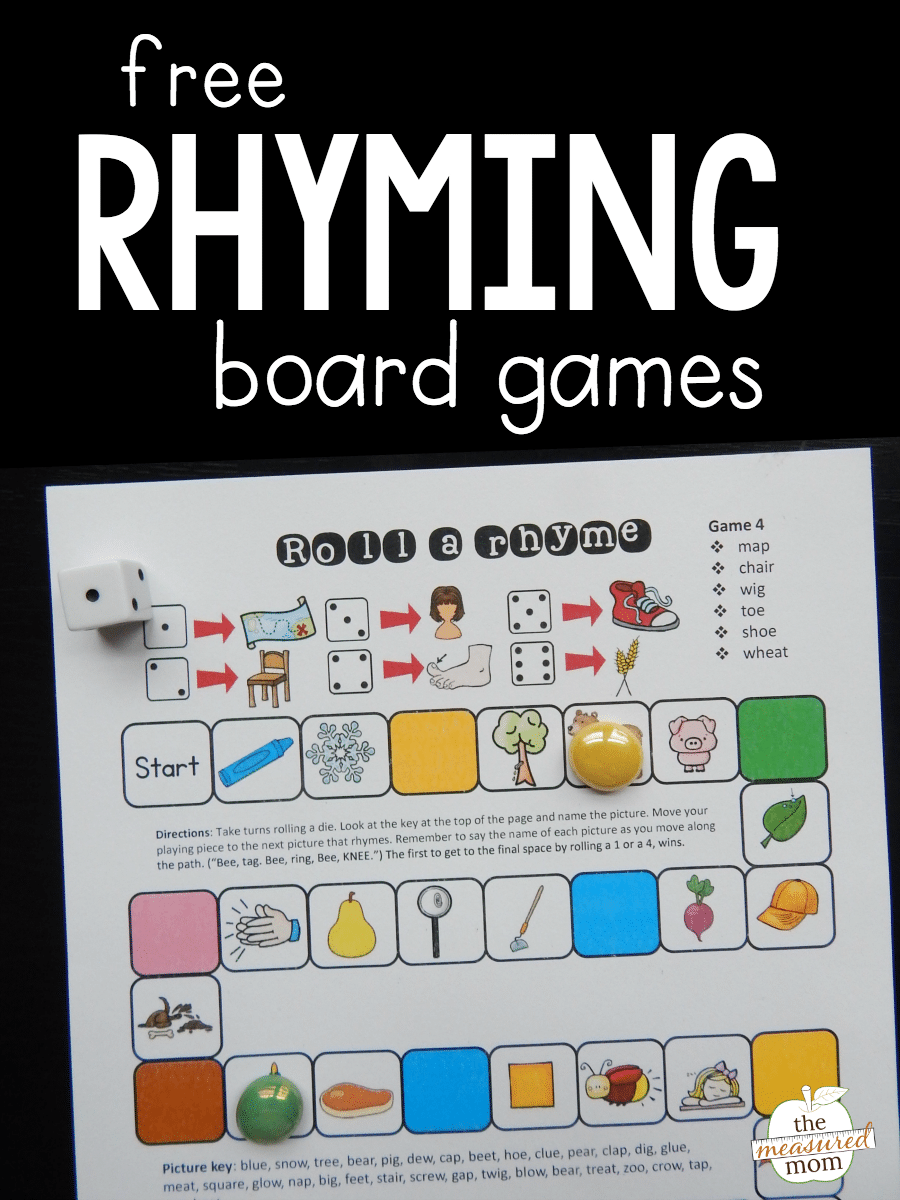 Rhyming words game - The Measured Mom