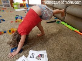 Alphabet action cards - The Measured Mom