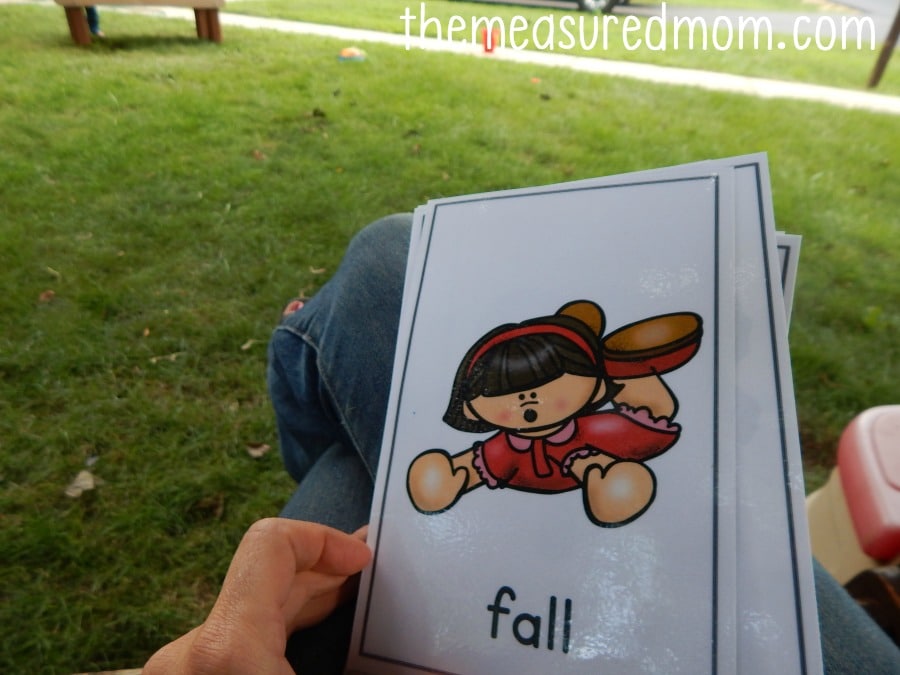 Alphabet action cards - The Measured Mom