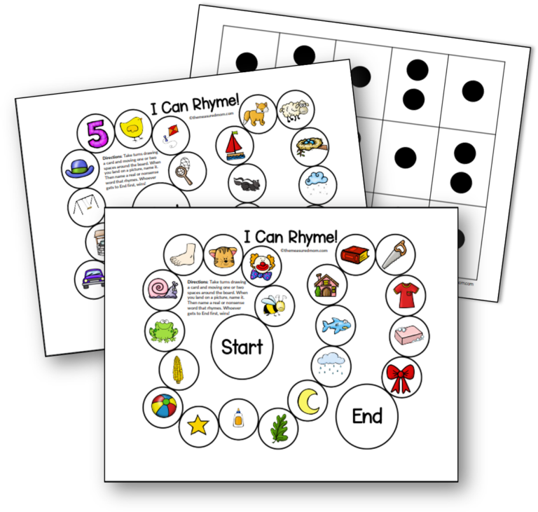 Simple rhyming game - The Measured Mom