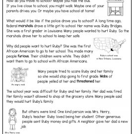 36 Reading Comprehension Passages about Famous People - The Measured Mom