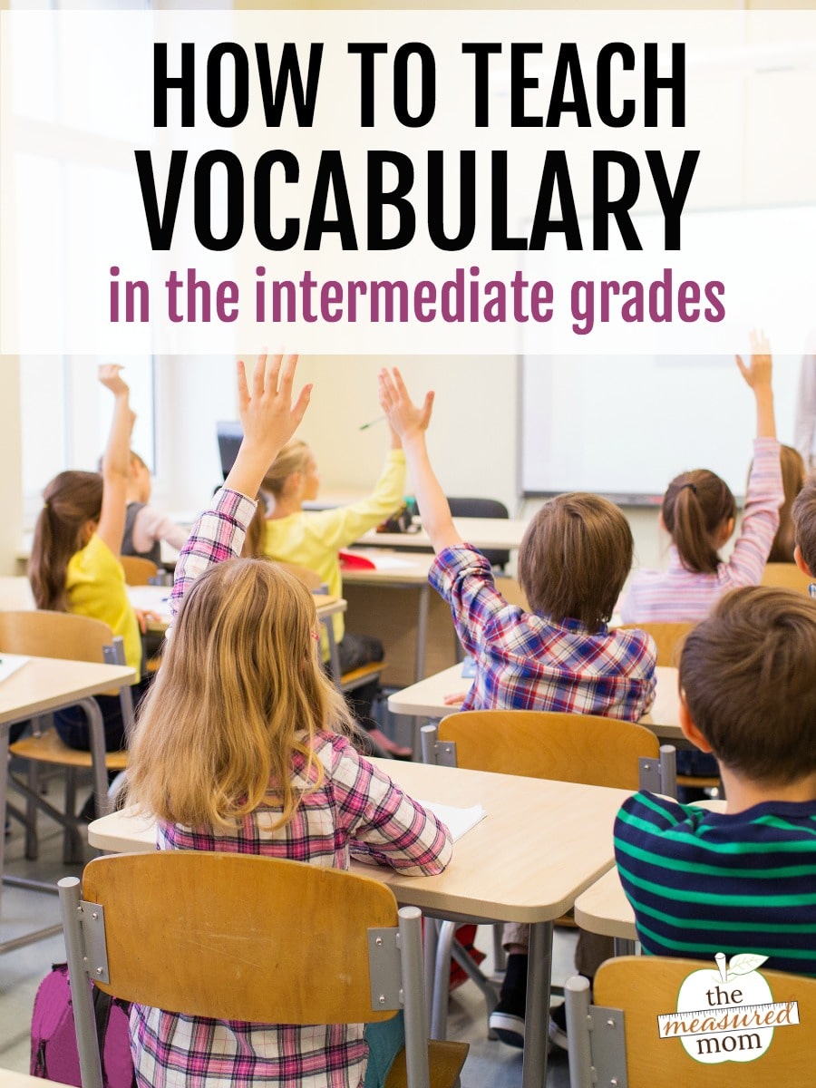 Vocabulary in grades 3-5 - The Measured Mom