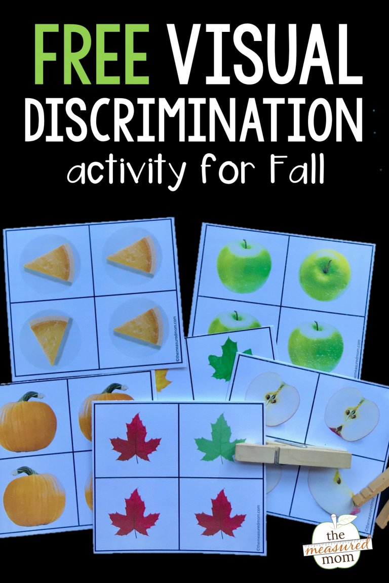 Fall visual discrimination activity - The Measured Mom