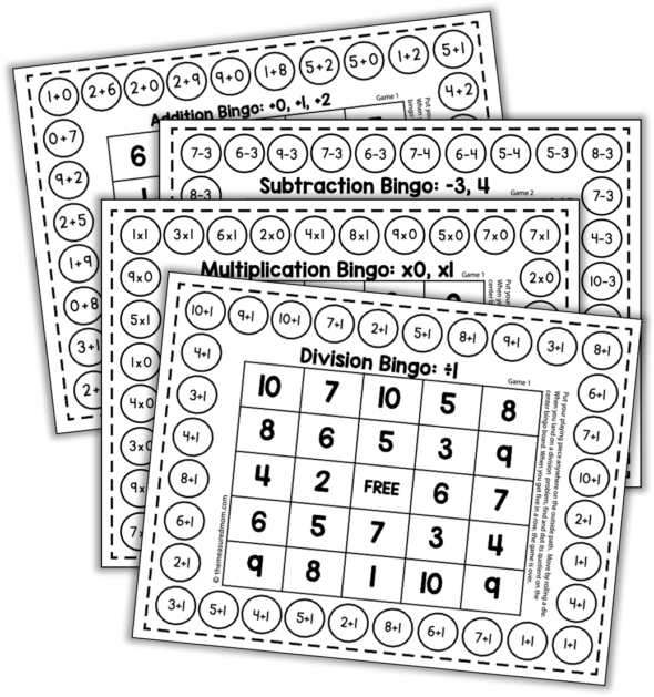 40 math games for math fact fluency - The Measured Mom