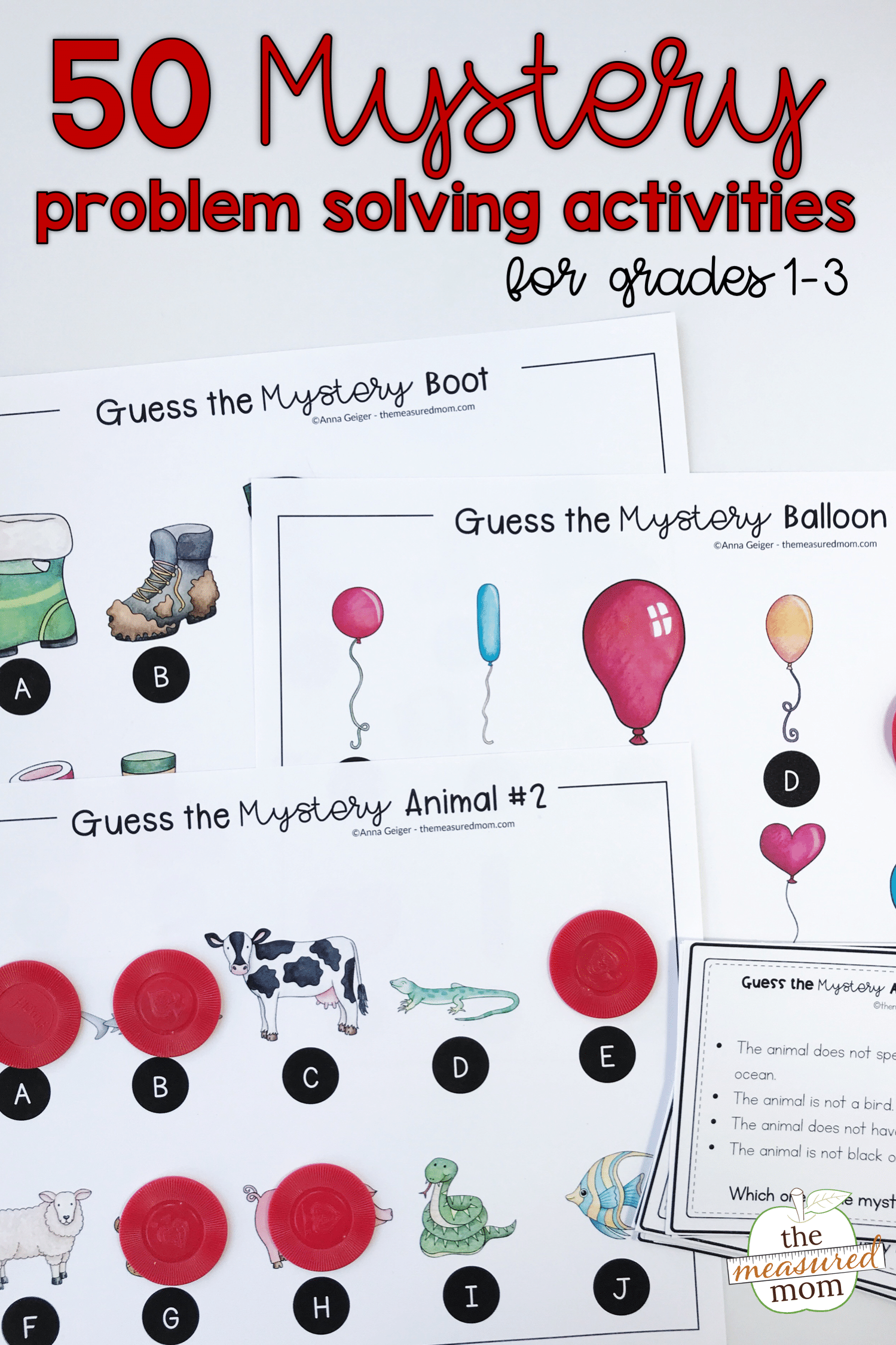 Mystery Problem Solving Activities The Measured Mom