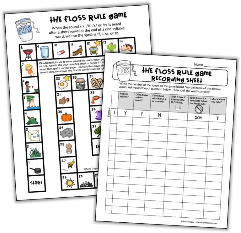 Floss rule activity - The Measured Mom