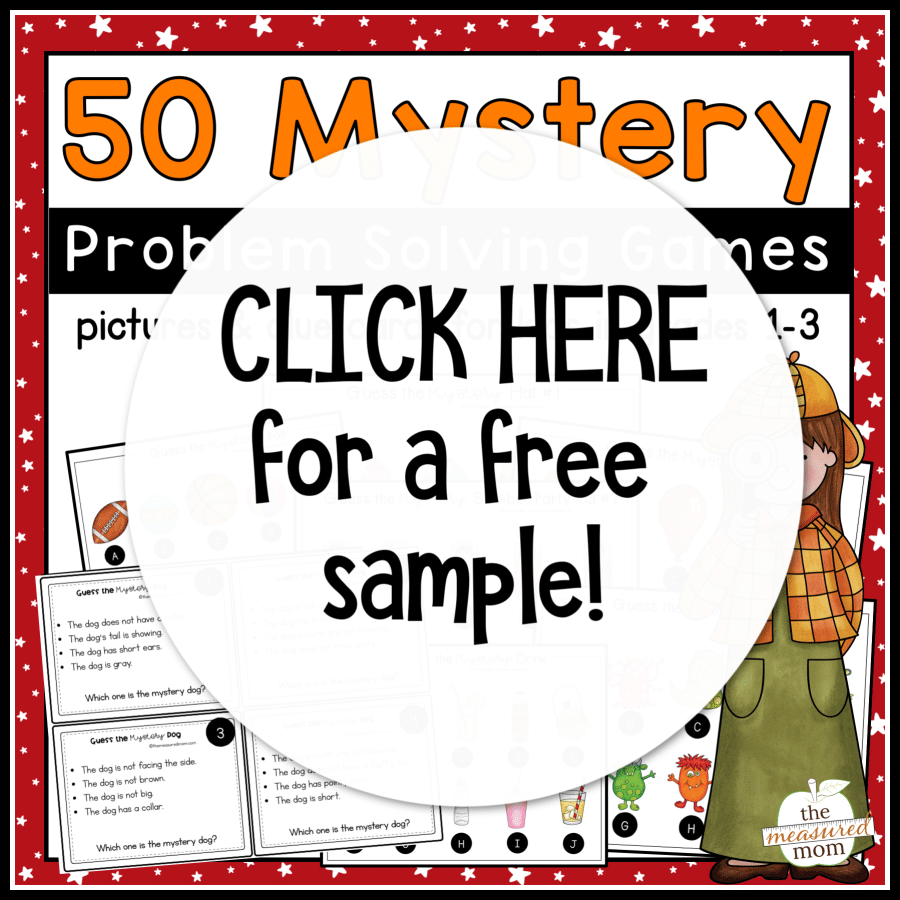 Mystery problem solving activities - The Measured Mom