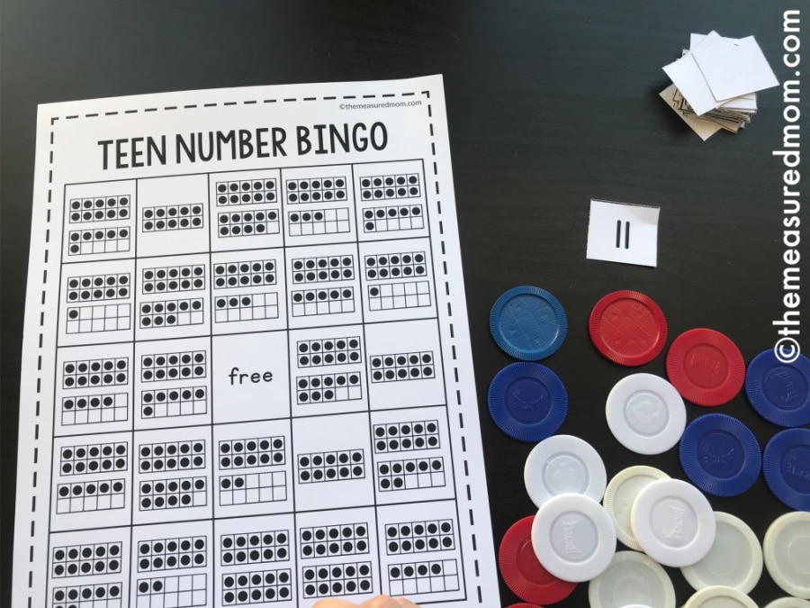 Teen number BINGO - The Measured Mom