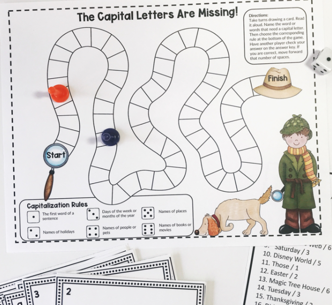 Capitalization rules game - The Measured Mom