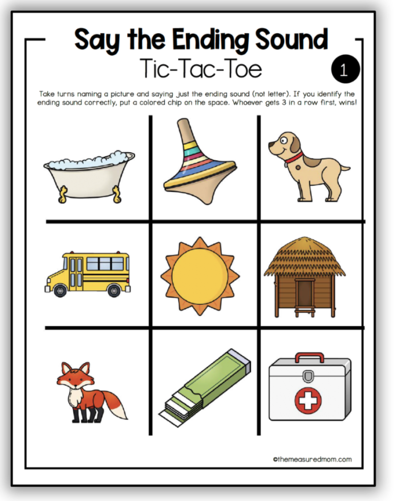 Phonemic Awareness Games & Activities - The Measured Mom