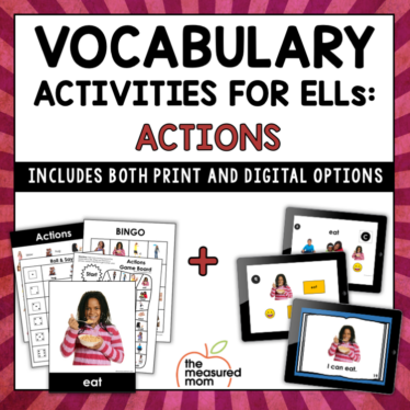 ESL Vocabulary Bundle: Actions - The Measured Mom