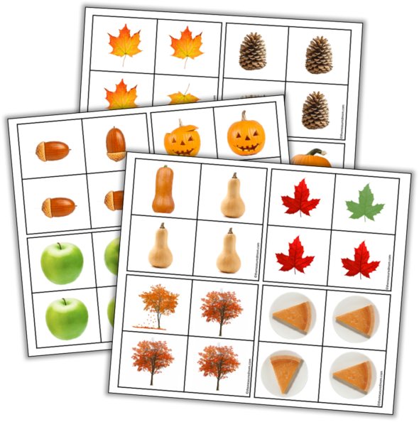 Fall visual discrimination activity - The Measured Mom